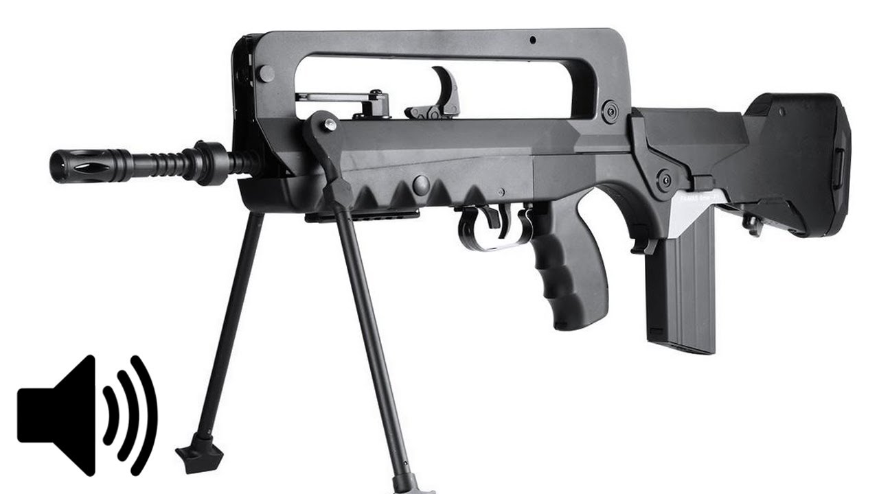 Firing from an automatic rifle in long bursts (Sound effect) - YouTube