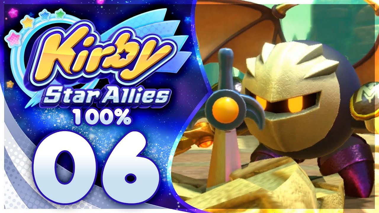 META KNIGHT ATTACKS! Kirby Star Allies - 100% Walkthrough: Planet ...