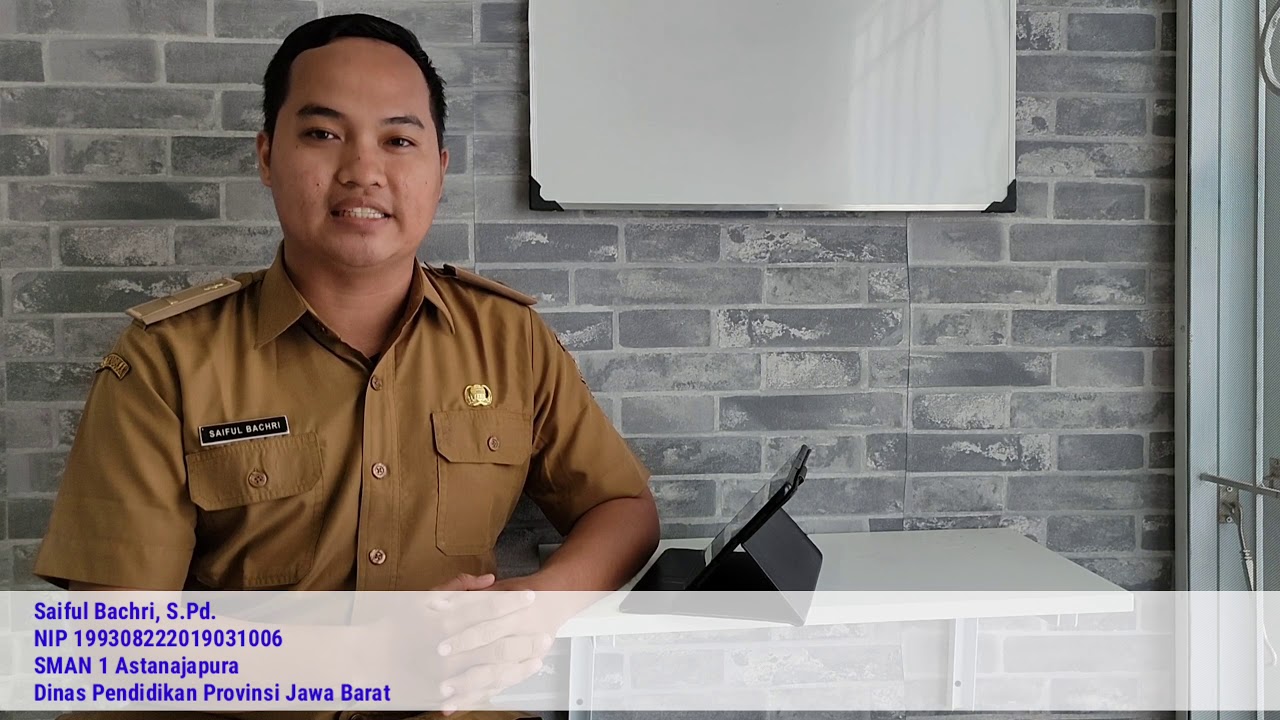 VIDEO PROFIL SAIFUL BACHRI, S.Pd - ASN PROVINSI JAWA BARAT - YouTube