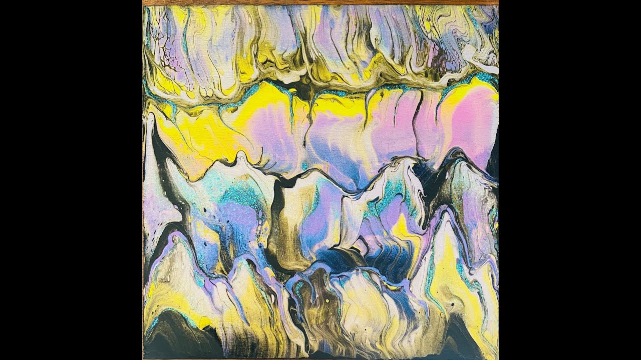 ACRYLIC SWIPE🎨Color Shift Paint🎨FLUID ART - YouTube