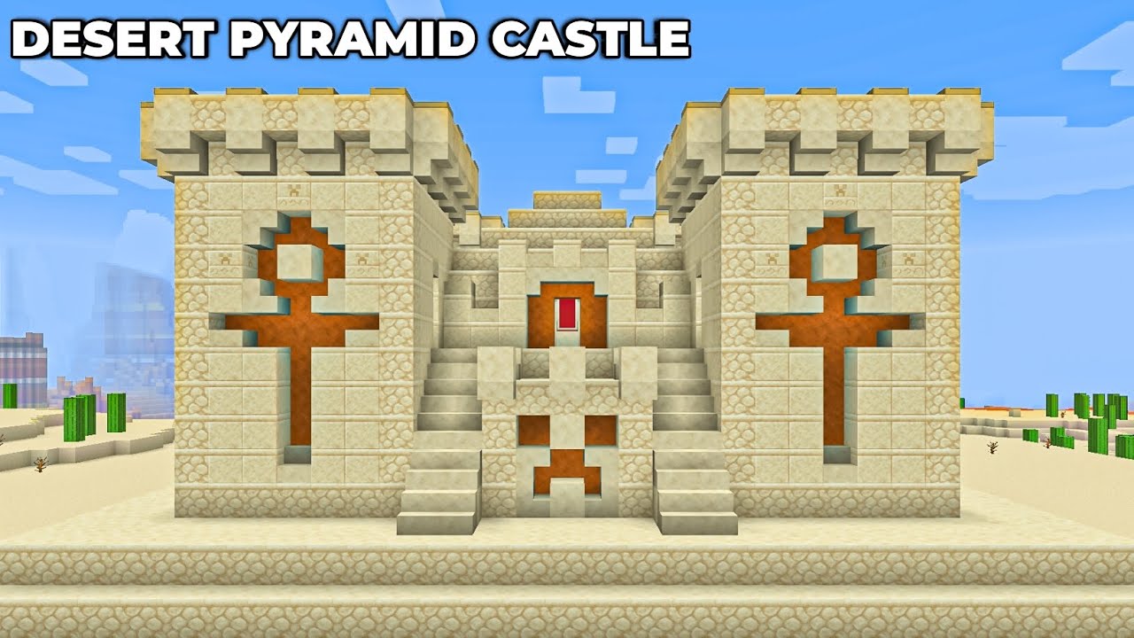 Minecraft : How To Build Desert Pyramid Castle In 1.19 - YouTube