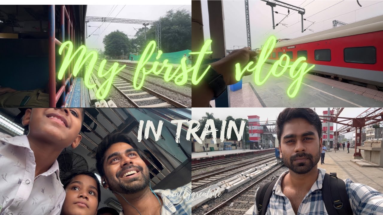 My First Vlog In Train || Going Home 🏡 - YouTube