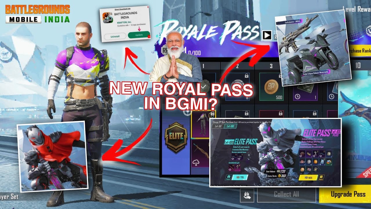 New Royal Pass 😍 A1 Royal Pass is Here | A1 Royal Pass 1 To 100 RP Max ...