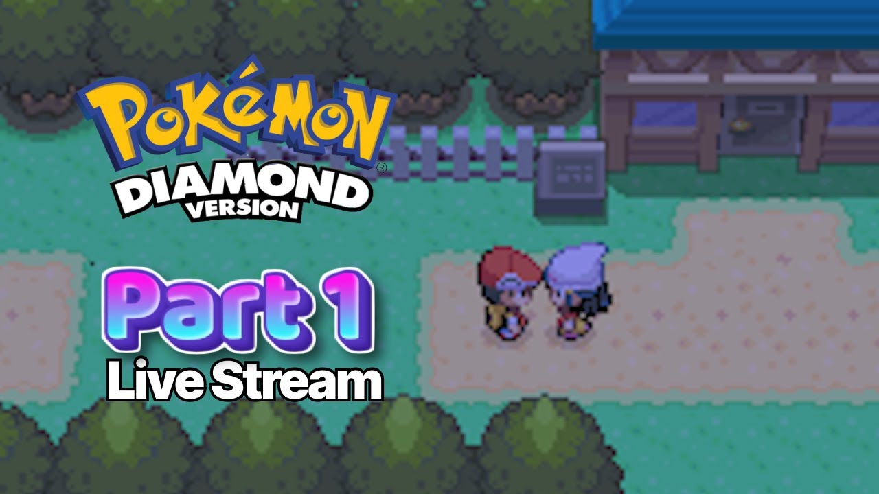 Pokemon Diamond - Live Play-through - Part 1 - YouTube