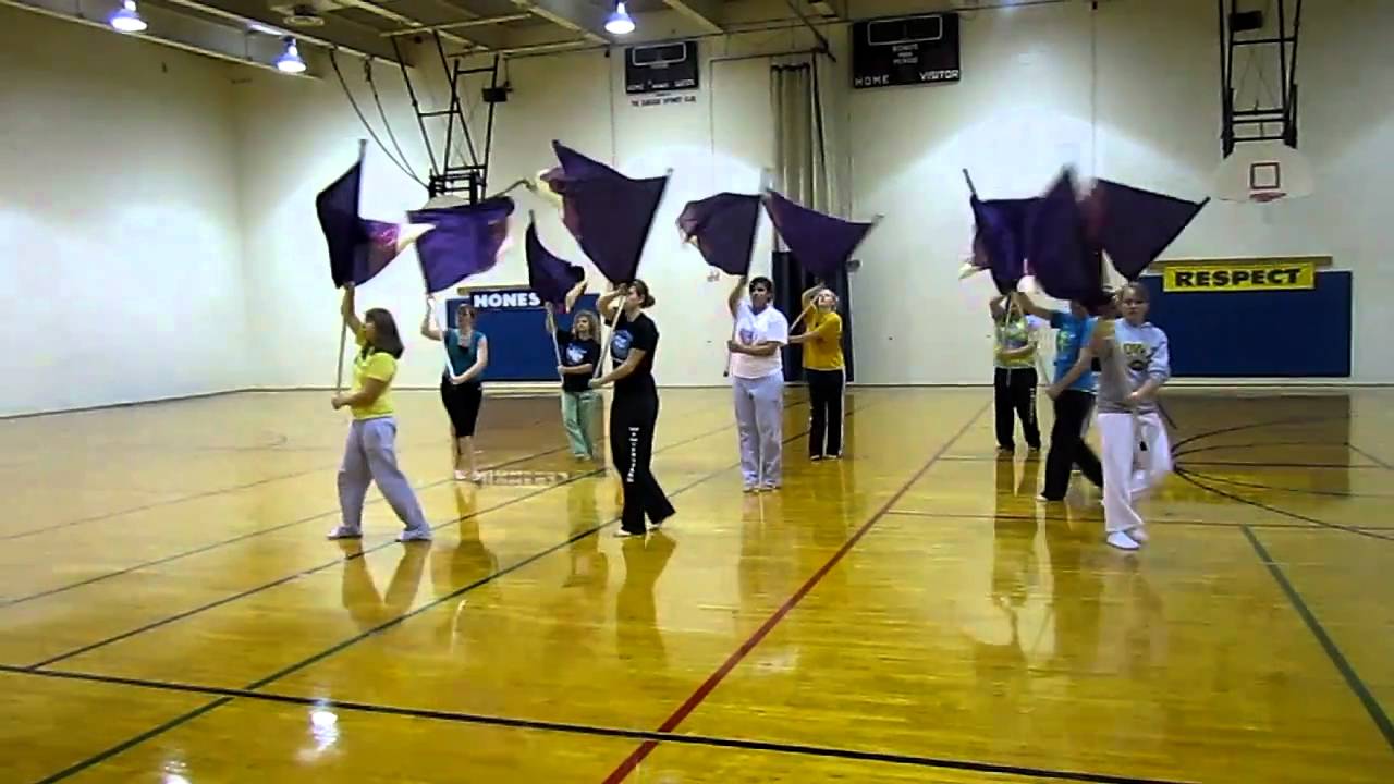 Hempstead Winterguard Practice 10-11 James Bond - YouTube