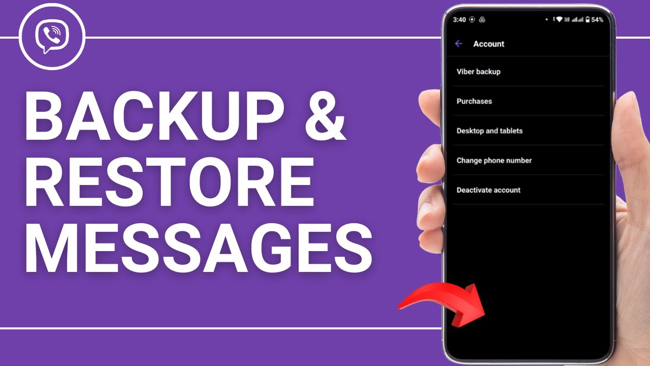 How to Backup and Restore Viber Messages? - YouTube