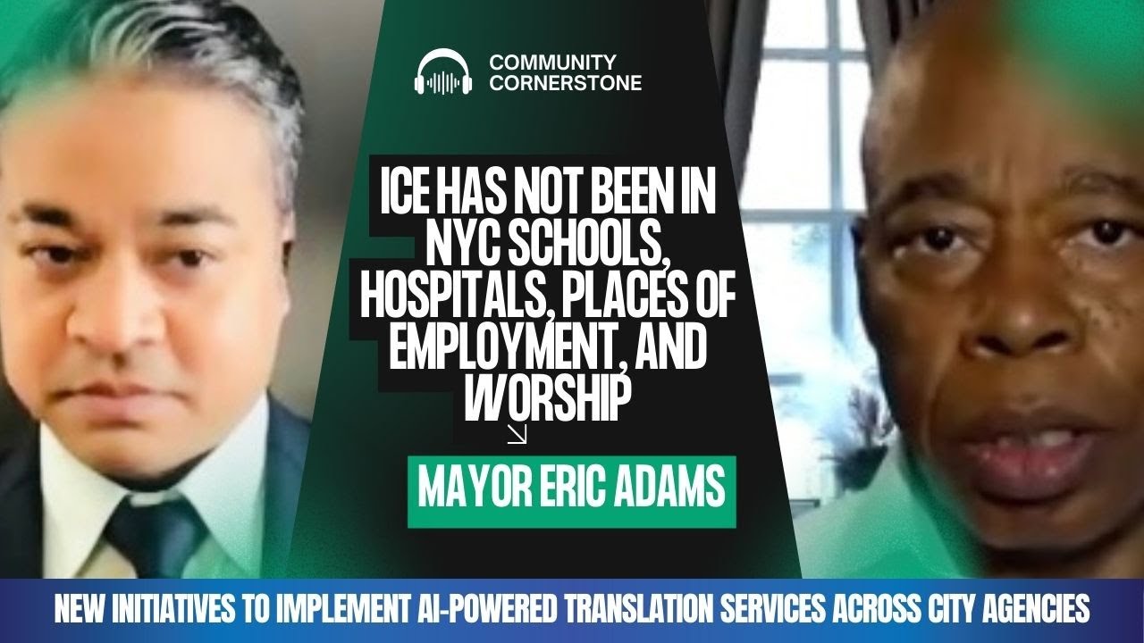 NYC Mayor Eric Adams: "ICE Has NOT Been in NYC Schools & Hospitals ...