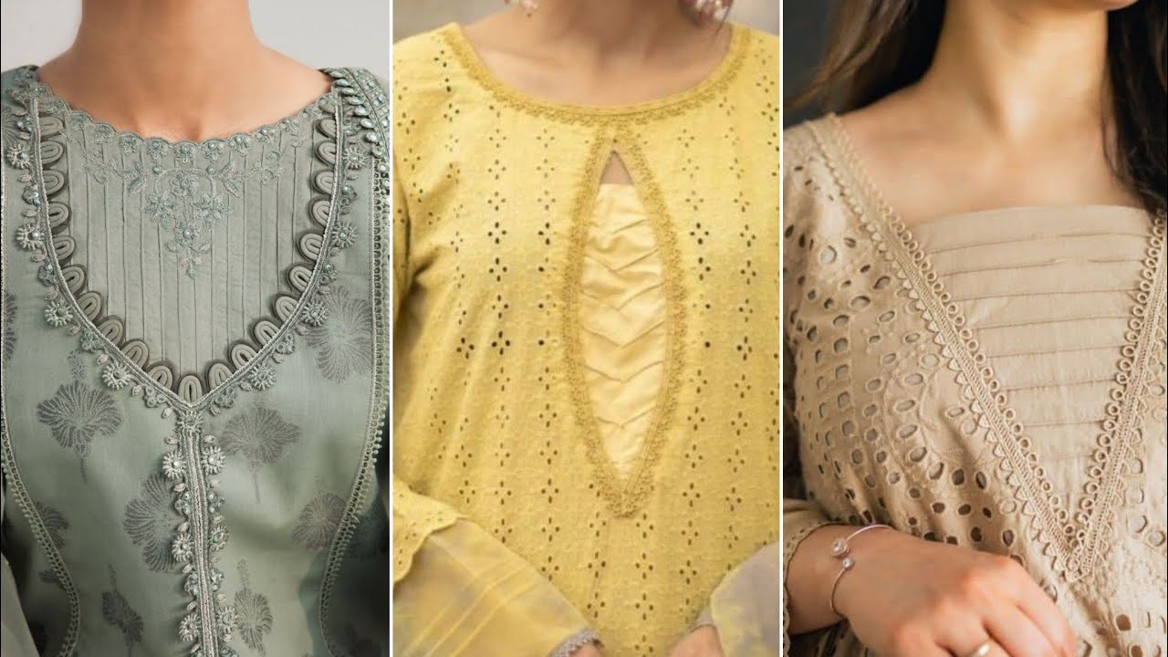 Winter Trending Neck Designs/ Mohri Gala Designs | Latest Neck Design ...