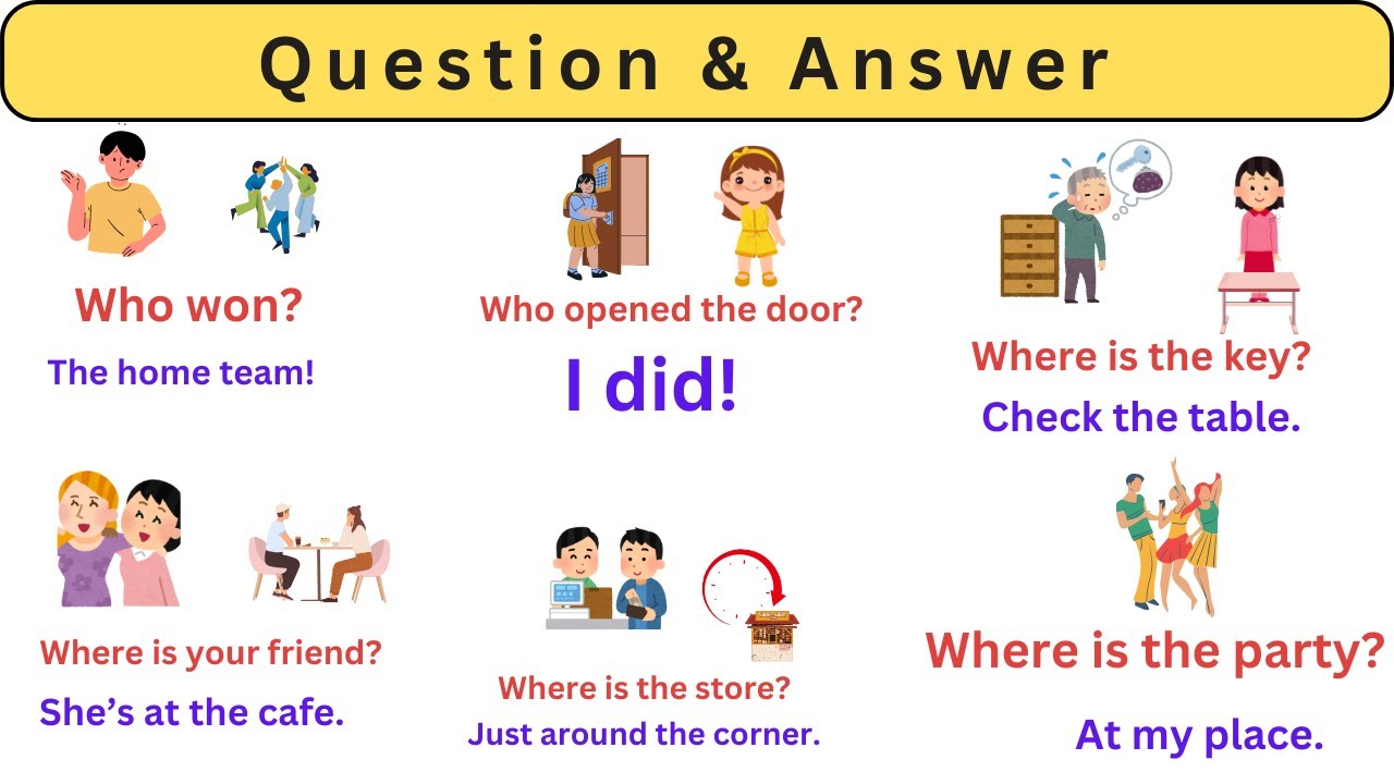 Question & Answer in English | Question and Answer | hoor Academy - YouTube