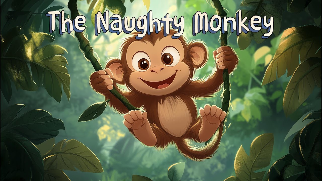 The Naughty Monkey | Cartoons For Kids | Baby story | Story for kids ...