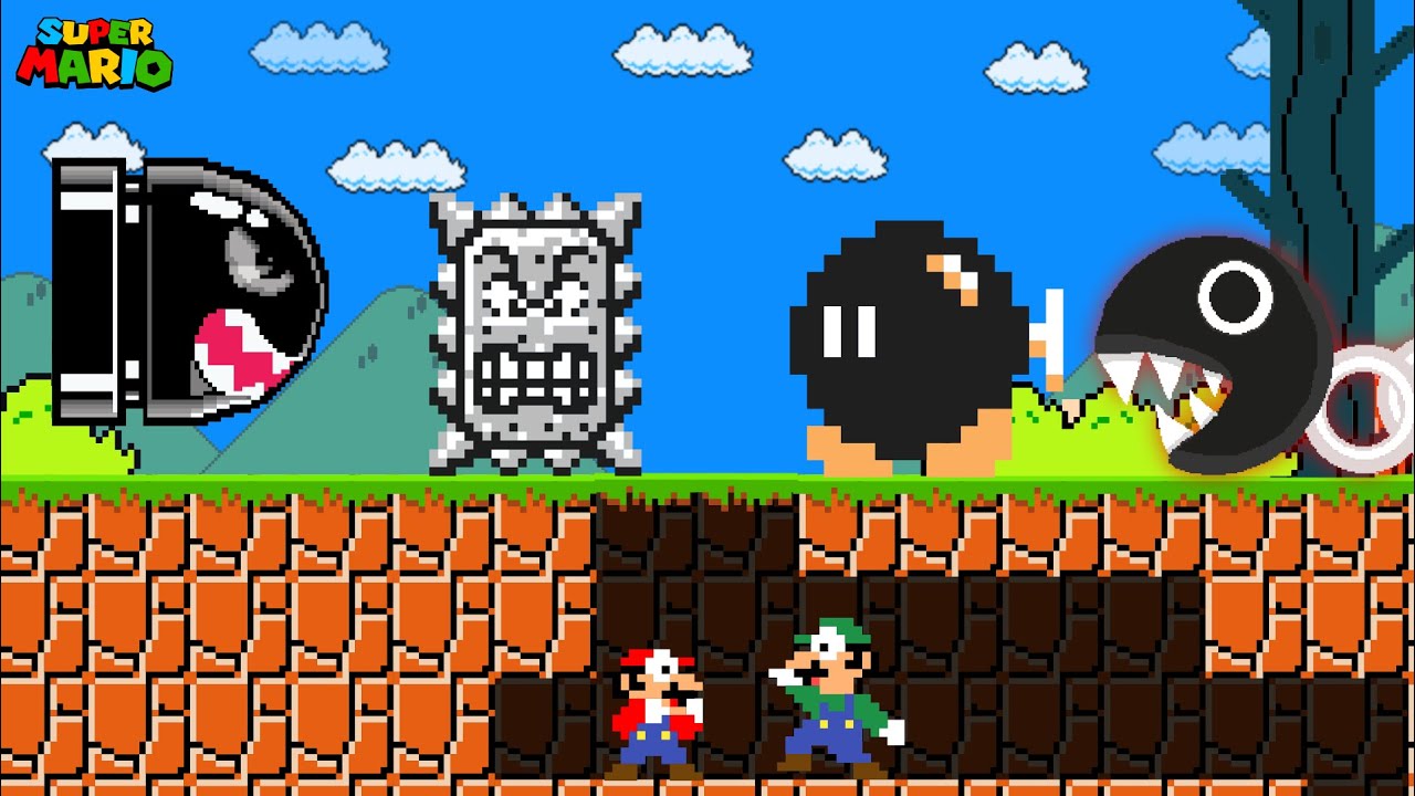 Protect Mario from enemies in Super Mario Bros - YouTube