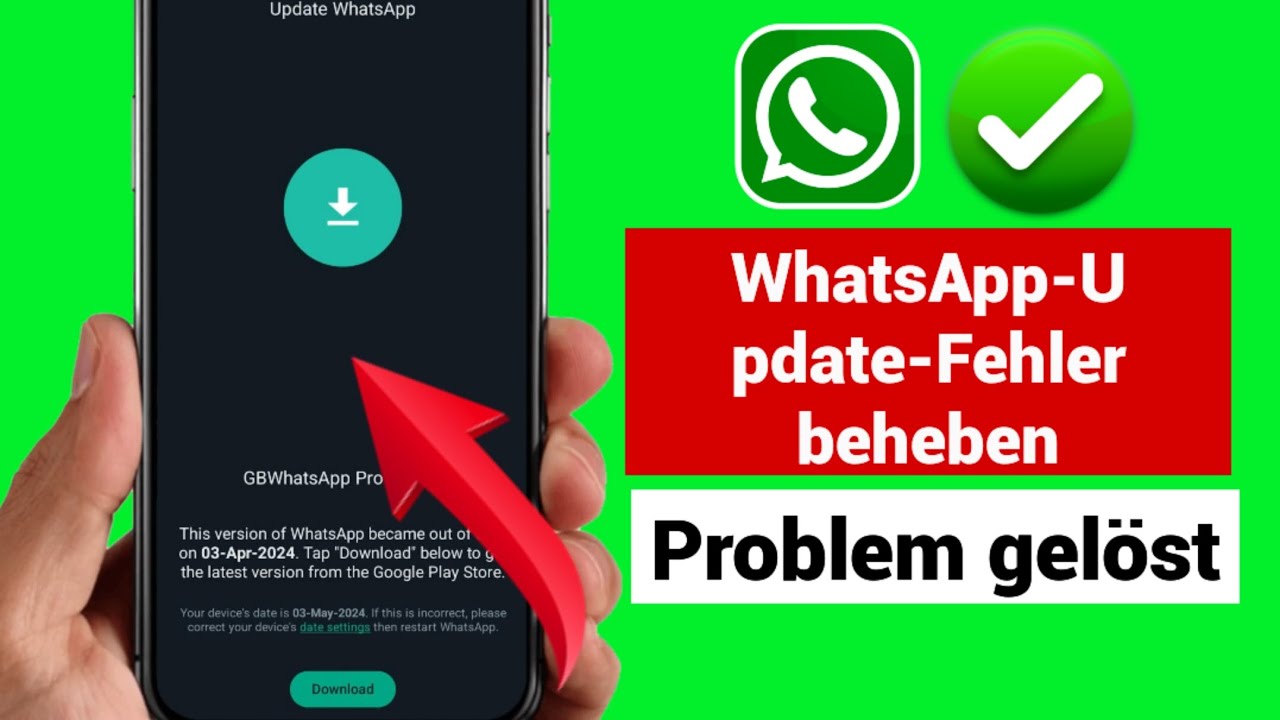 So beheben Sie das WhatsApp-Update-Problem noch heute | WhatsApp-Update ...