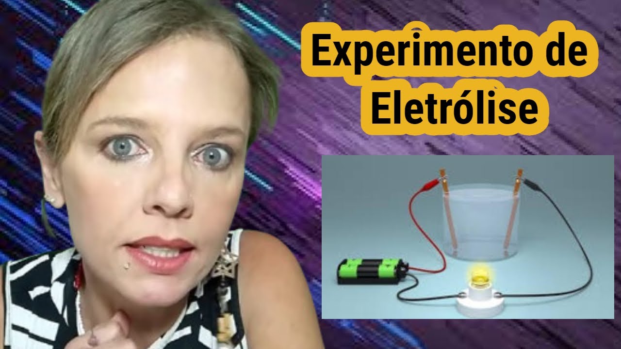 Experimento de eletrólise. Profa. Kely Lopes - Química. #eletrolise ...