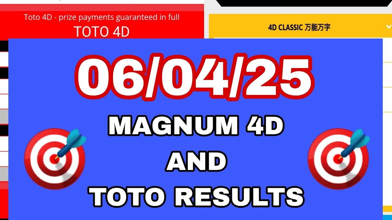 06-04-2025 Today 4D Results Magnum Toto Kuda/Damacai | 4d Result Today ...