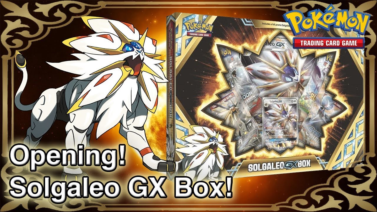 POKEMON! New! Solgaleo GX Box Opening! - YouTube