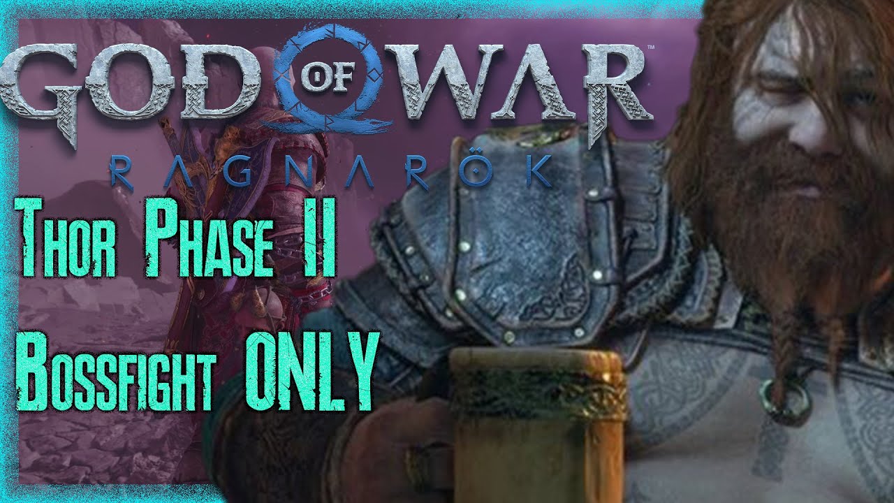 God of War Ragnarök - 🔥Thor Phase 2 Bossfight ONLY🔥Deutsch/Guide - YouTube