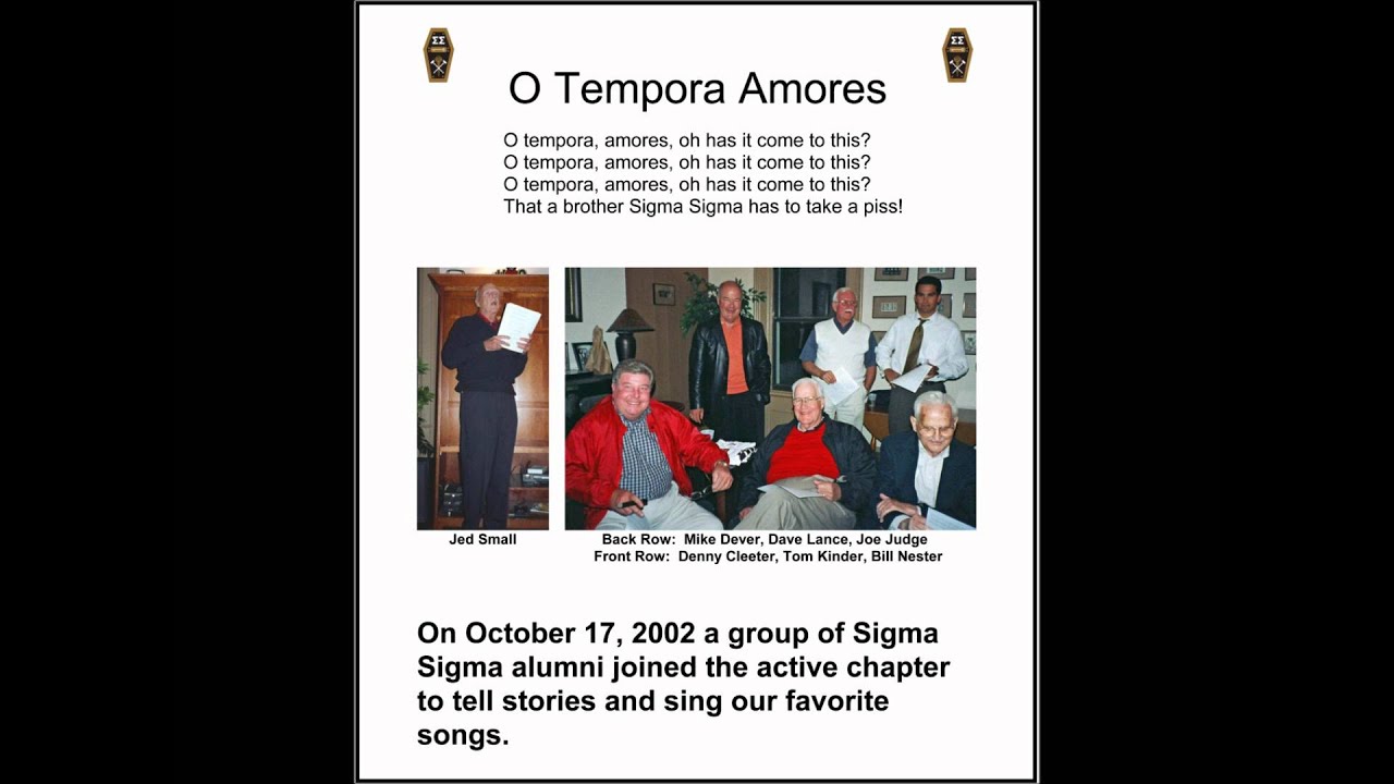 O Tempora Amores - October 17, 2002 - YouTube Music