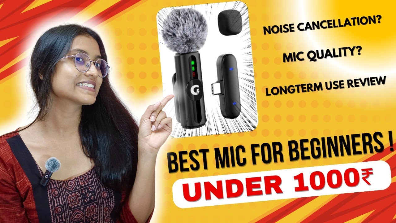 Best Mic for Vlogging 😱😱 under 1000🔥🔥|| Grenaro Wireless Mic Review ️ ...