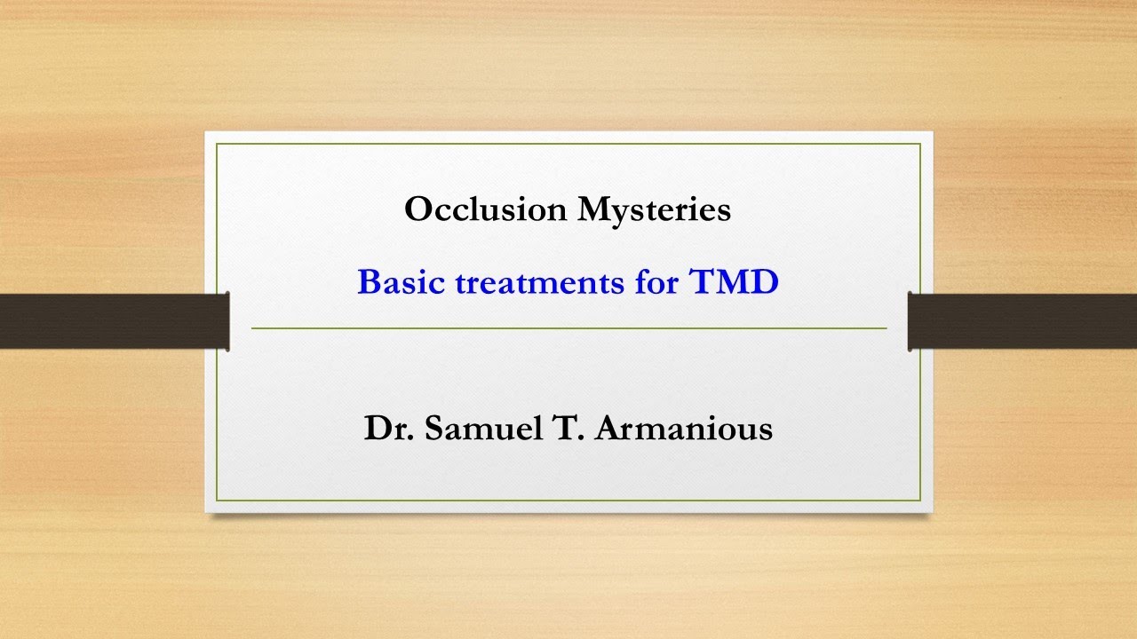 Basic treatments for TMD - YouTube