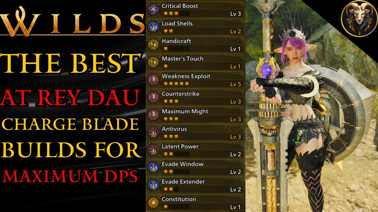 MH Wilds - The New Best Charge Blade Builds for Maximum Damage - YouTube