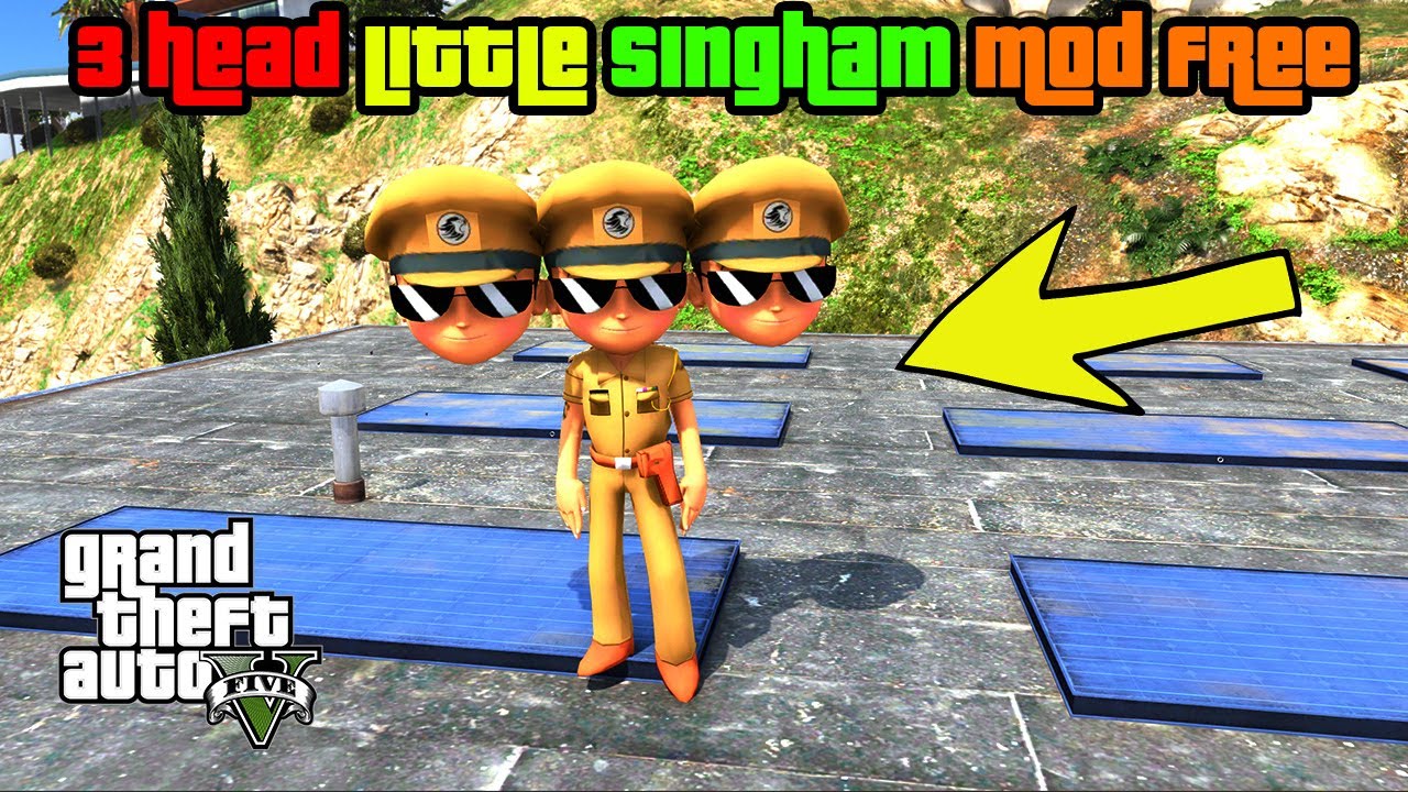 GTA 5 : 3 Head Little Singham Free download | by vip mafia yt - YouTube