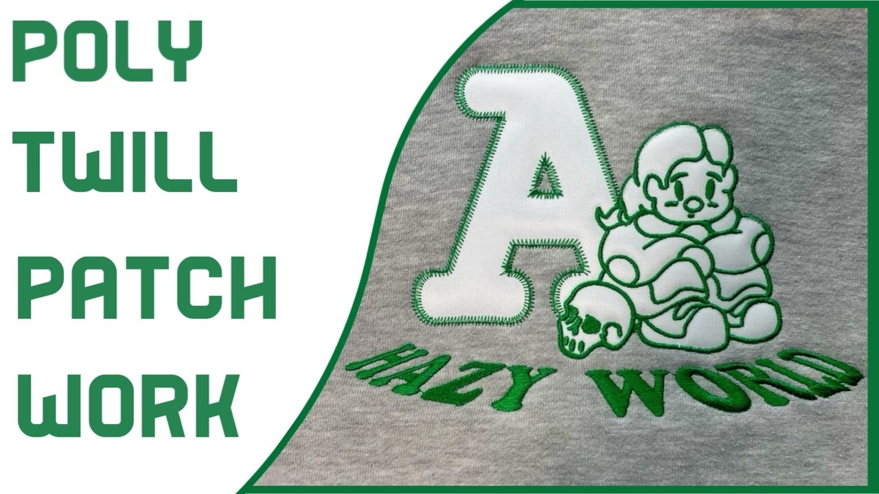 Using Tackle Twill Embroidery - YouTube