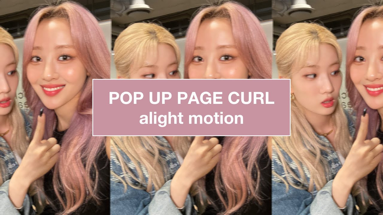 pop up page curl | alight motion tutorial - YouTube