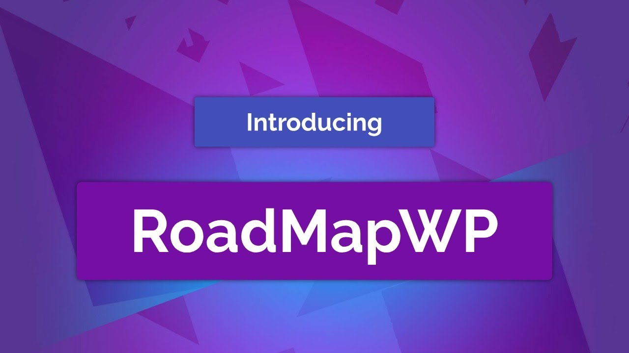 Introducing RoadMapWP - YouTube