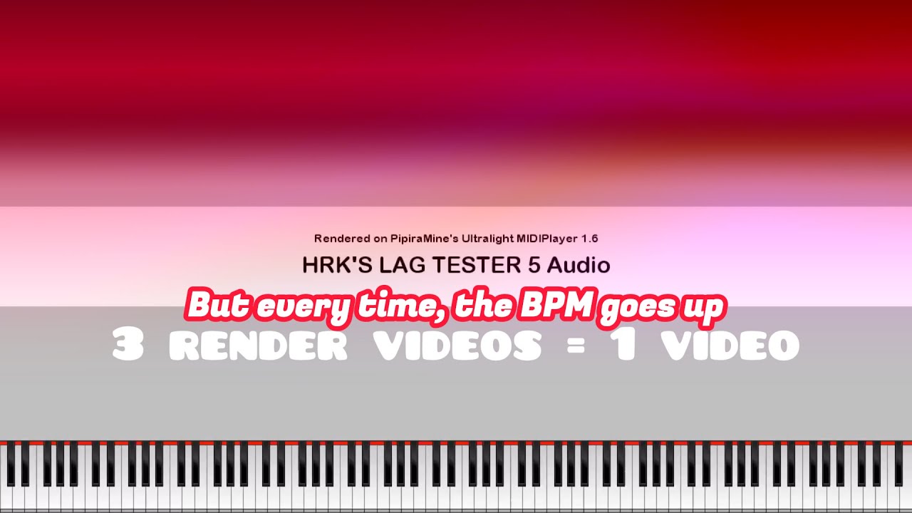 [BPM/test?] Hrk Lag Tester 5 But every time, the BPM goes up - YouTube