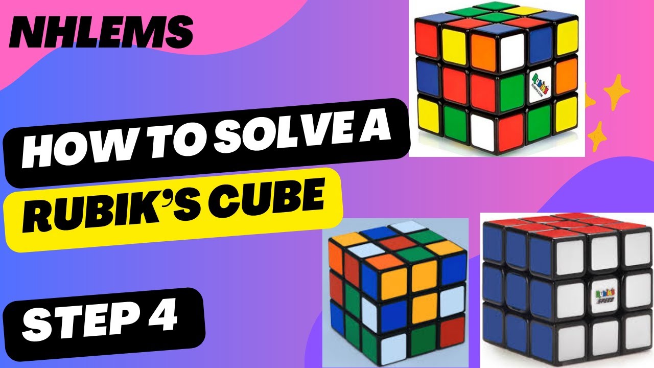 Rubik’s Cube Tutorial - Step 4: The Yellow Cross - YouTube