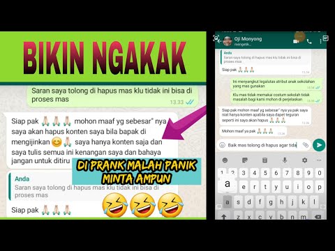 prank teman lewat whatsapp - chat wa kocak ngakak sampe minta maaf