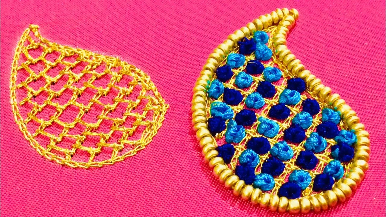 Aari Embroidery Tutorial 24 - YouTube