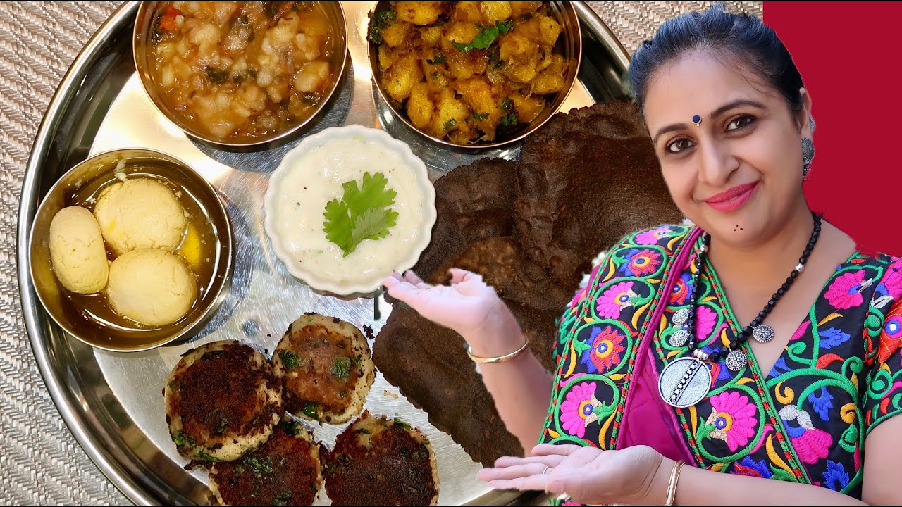 Special Navratri Thali | Vrat Ki Thali | Navratri Fast Thali Recipe ...