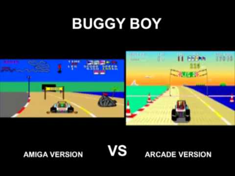 BUGGY BOY - Amiga VS Arcade version - YouTube