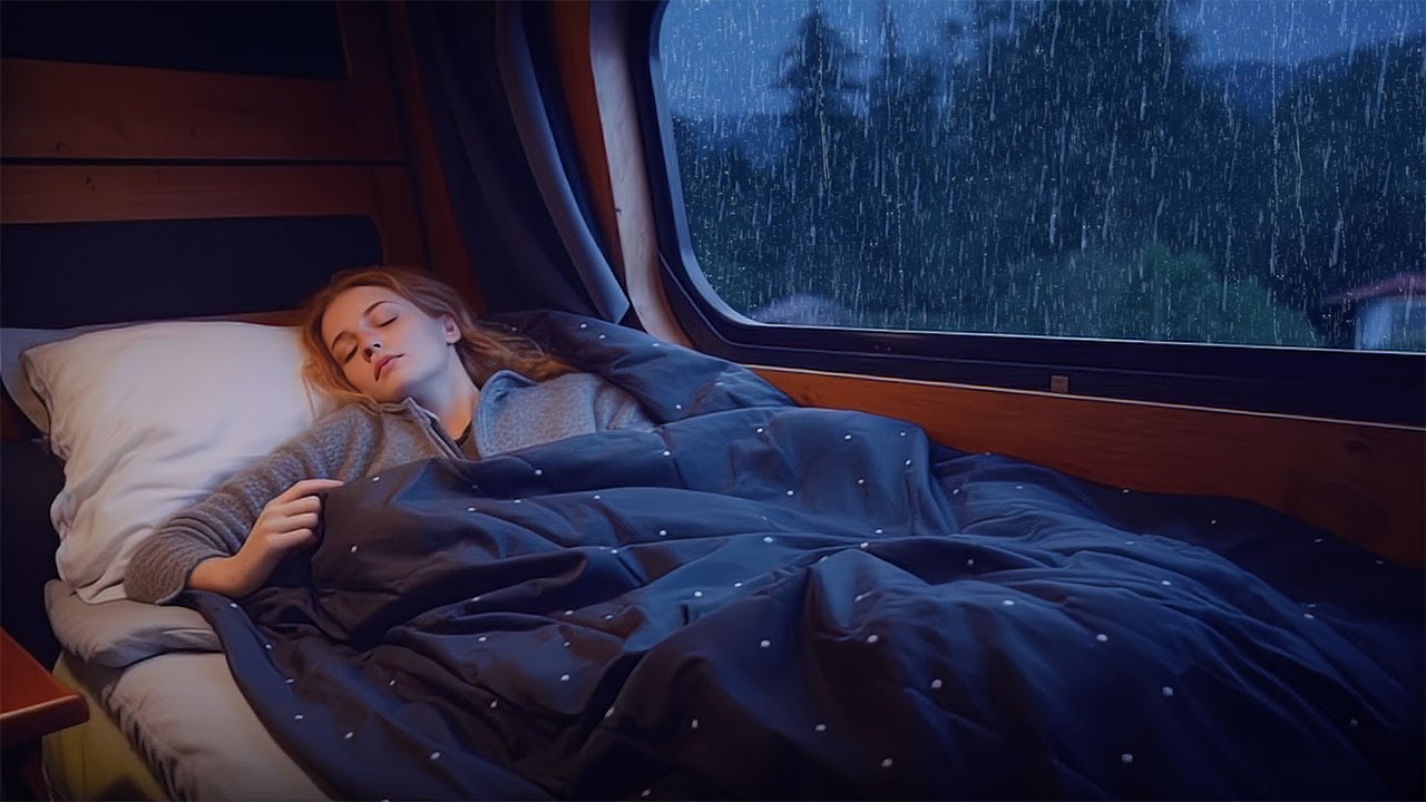 Fall Asleep in 4 Minutes - Rain Sound in the Car to Sleep , Relax and ...