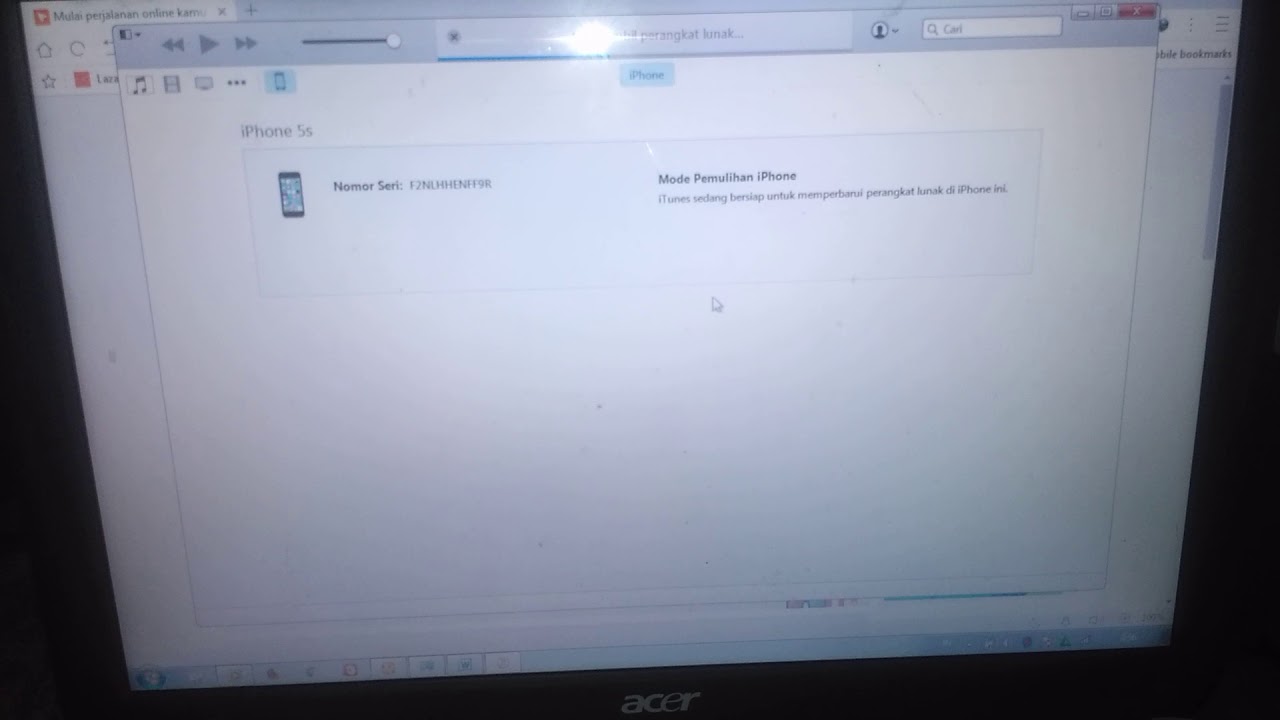 Solusi iphone 5s restart layar merah - YouTube