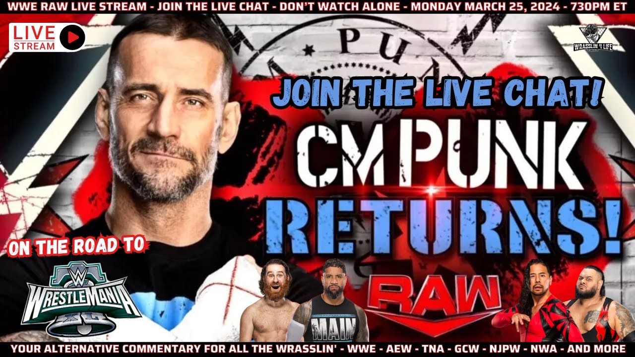 WWE RAW Live Stream - Join Our Live Chat! (March 25, 2024) #wwe #wwraw ...