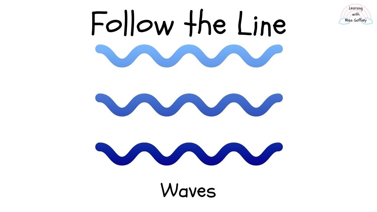 Follow the Line | Waves | Air Tracing for Kids - YouTube