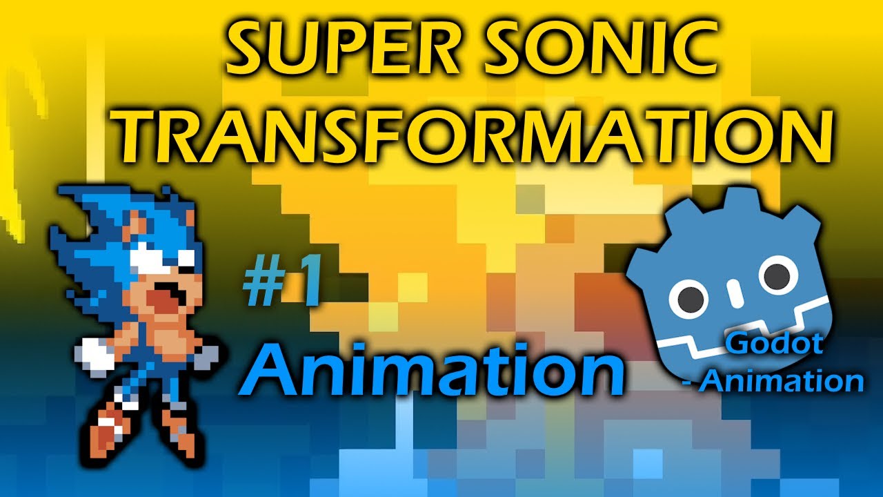 SUPER SONIC TRANSFORMATION | SPRITE ANIMATION ( Compared to "CHAOS ...