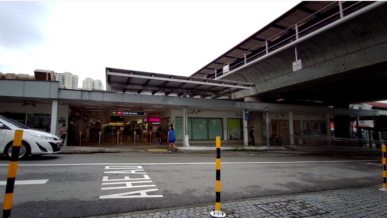Singapore morning MRT ride from Khatib to Bukit Gombak train station (1 ...