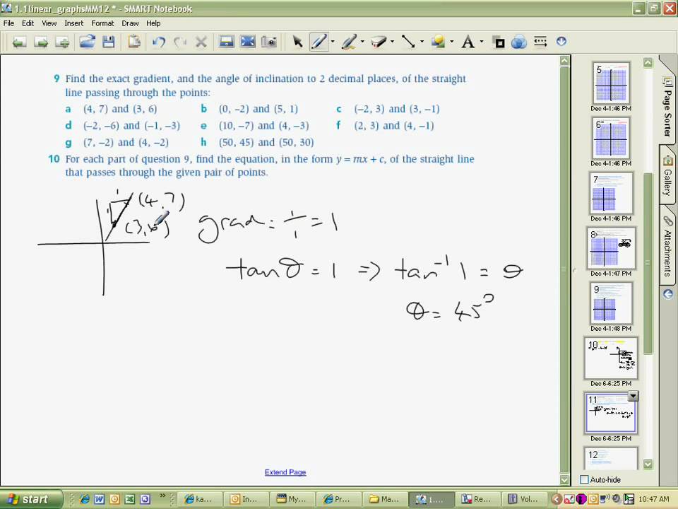 Hints Graphing Linear Equations using Ti89 calculato Part B - YouTube
