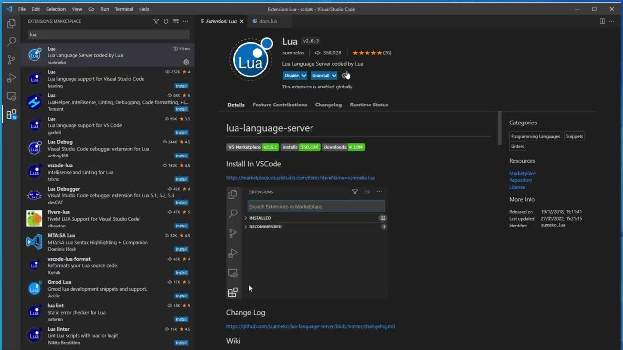 ArduPilot Lua scripting documentation and autocomplete in VS Code - YouTube