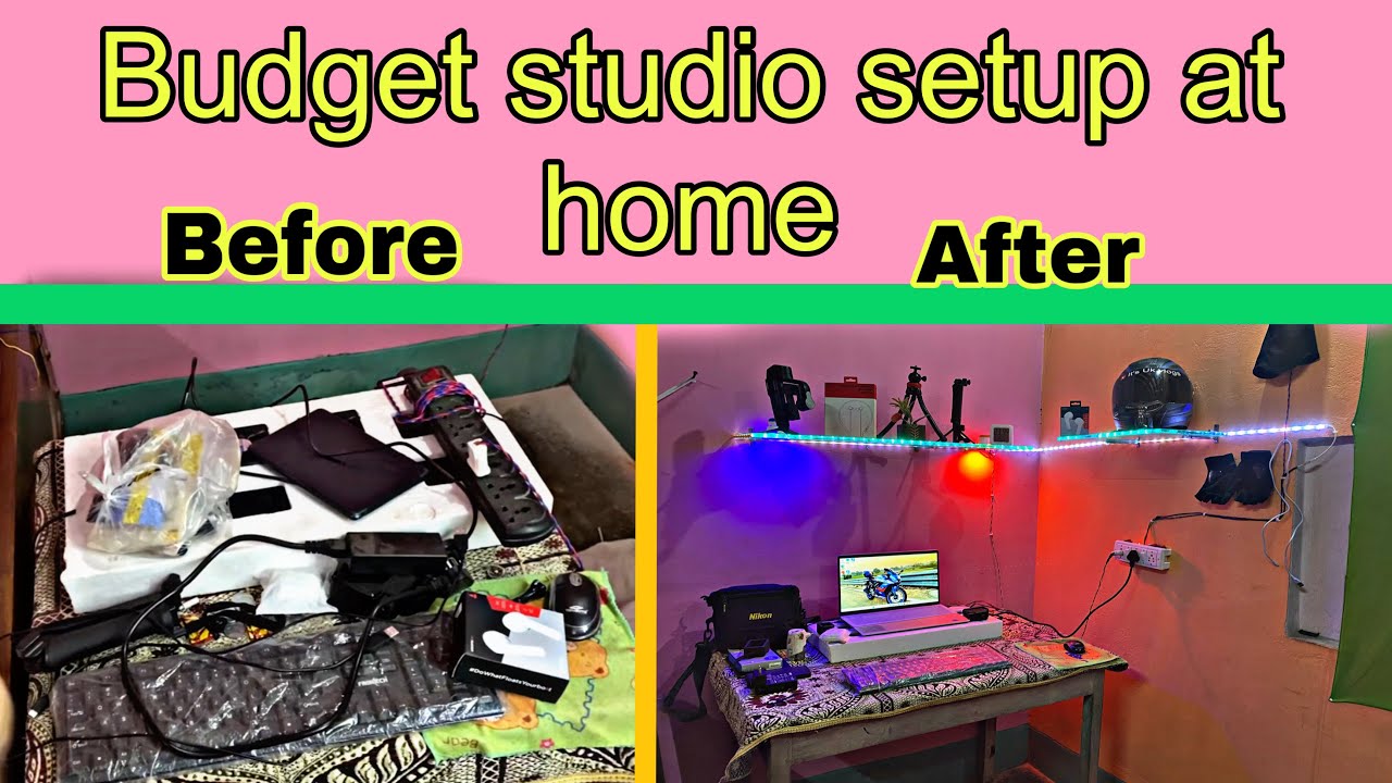 Buget Home studio setup 🔥|| Youtube studio for beginners 😇|| My new ...
