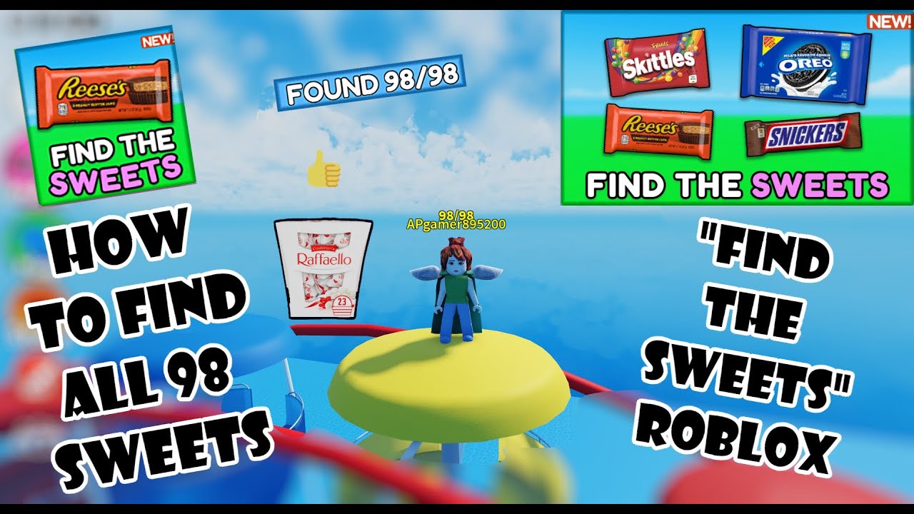 How to find all Sweets in "Find the Sweets (98)" Roblox - YouTube