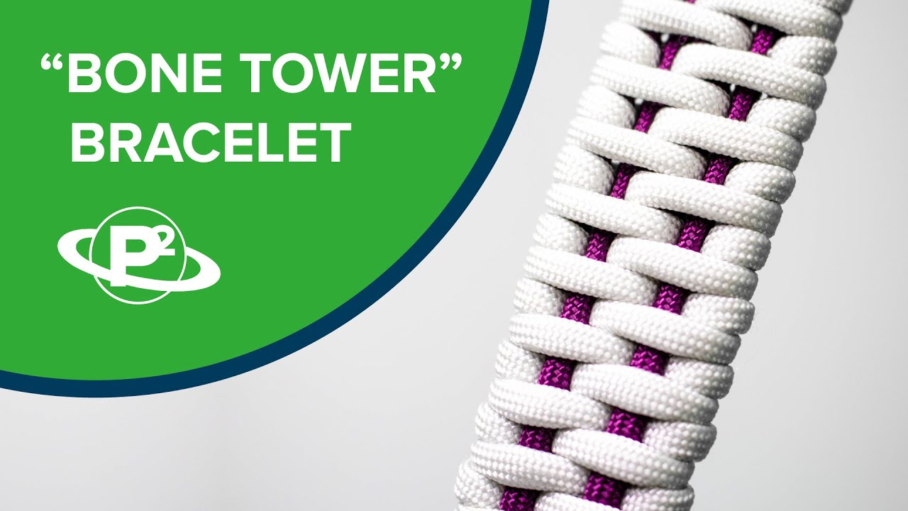 "Bone Tower" Paracord Bracelet Tutorial - YouTube