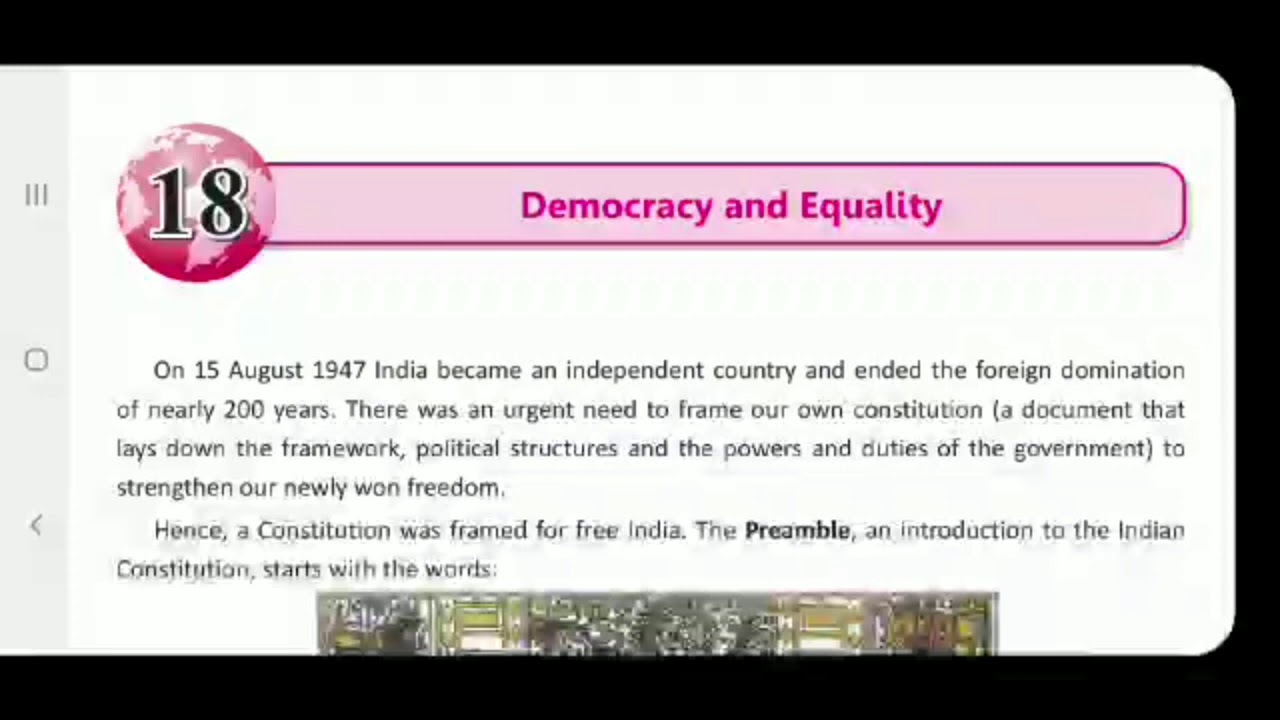 Class VII SST CHAPTER DEMOCRACY AND EQUALITY - YouTube