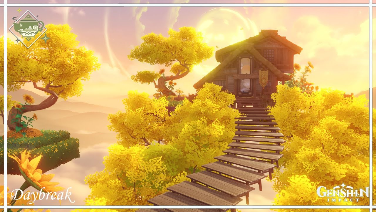 🔆Daybreak🔆Sunken design || Floating Abode:Evermost Isle || Serenitea ...