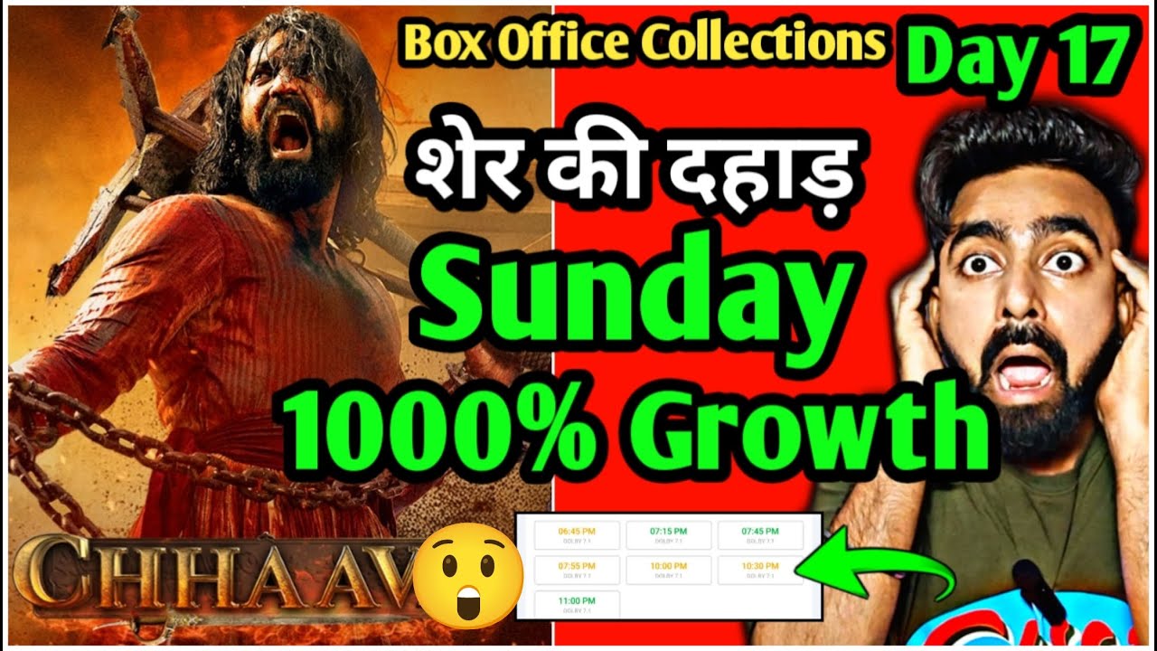 Chhaava Box Office Collections Day 17 Chava Movie Collection Chhaava ...