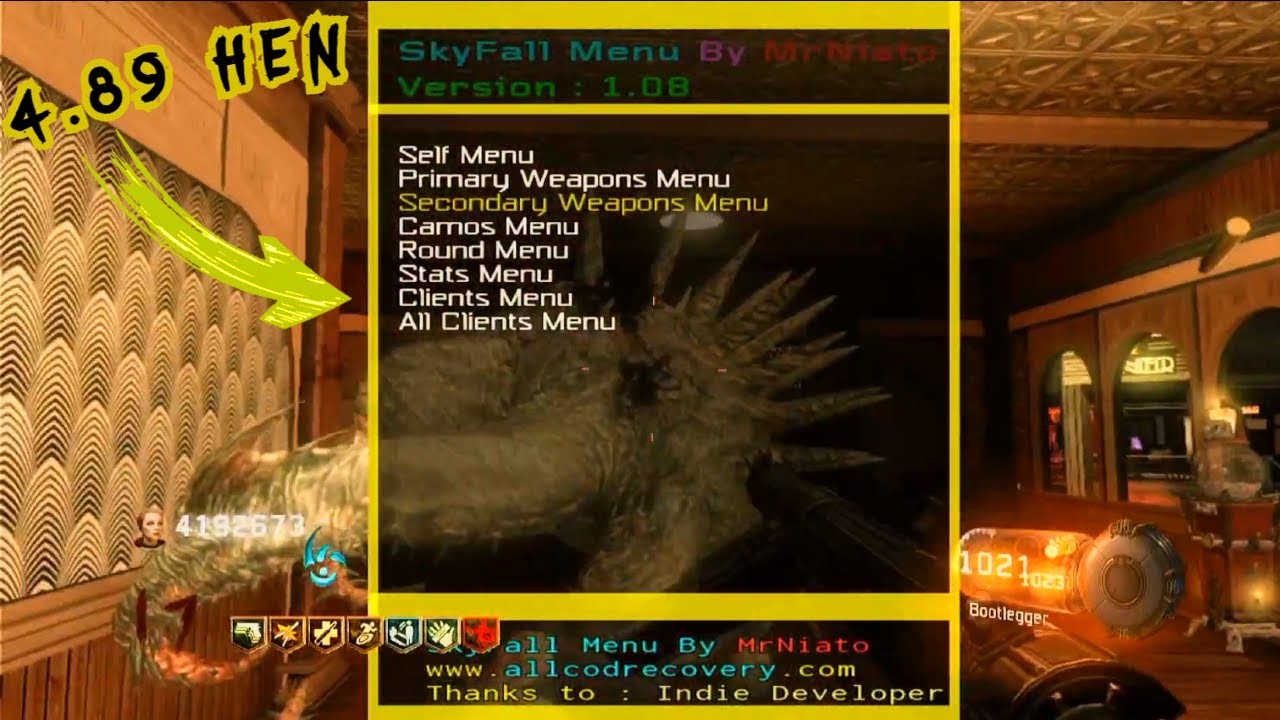 COD BO3 SkyFall Sprx Menu Zombies 4.89 | Offline Use Only - YouTube