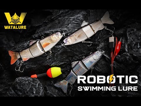 Robotic Swimming Fishing Electric Lures - YouTube